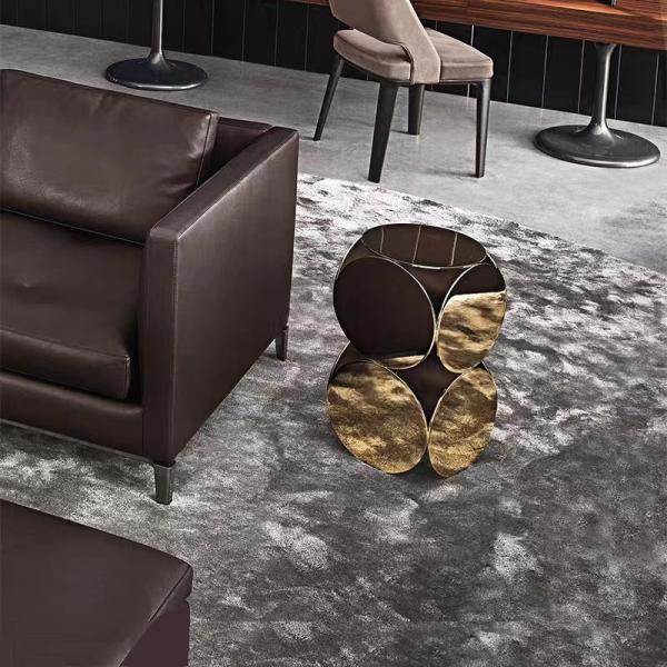 Quality Elegant Nordic Design Coffee Table , Aesthetic Stainless Steel Side Table for sale