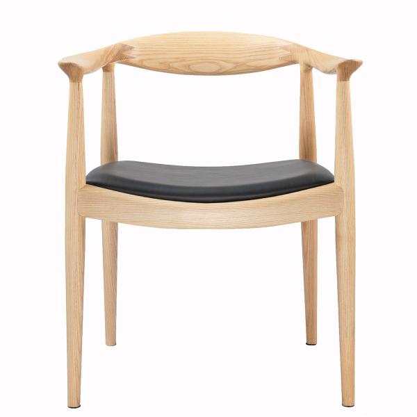 Quality Natural Wood Officeworks  Hans Wegner Kennedy Chair Leather Seat for sale