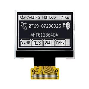 Quality Durable 128X64 COG LCD Module Graphic ST7565R With White Side Backlight for sale
