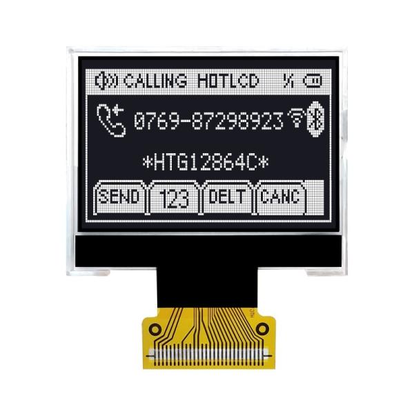 Quality Durable 128X64 COG LCD Module Graphic ST7565R With White Side Backlight for sale