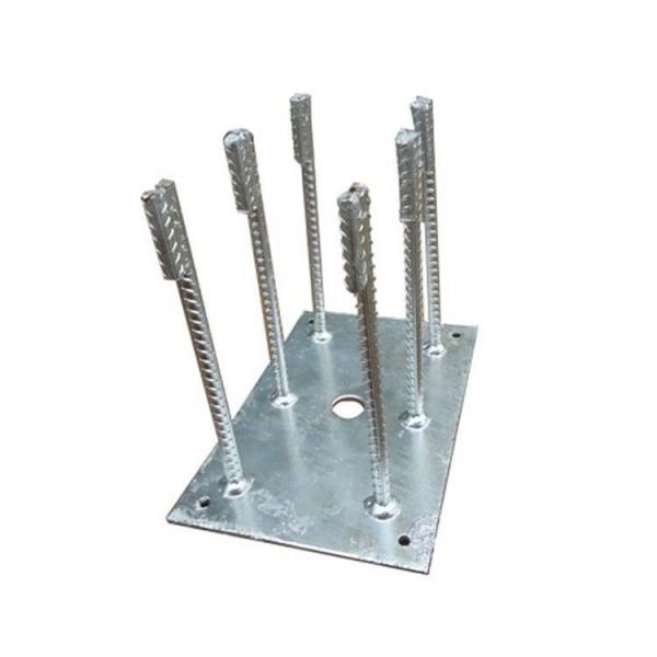 Quality 10mm Welded Steel Embed Plates In Embedded Concrete Concrete Steel Plate for sale