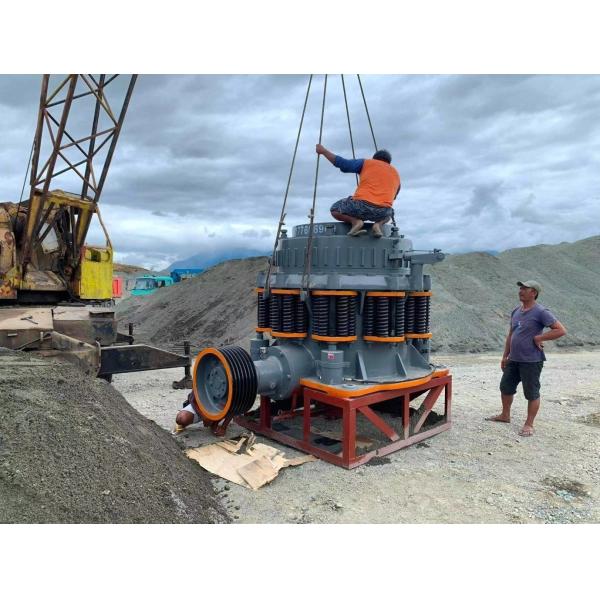 Quality 30-280kw Motor Power Customization Spring Cone Crusher for Medium Hardness for sale