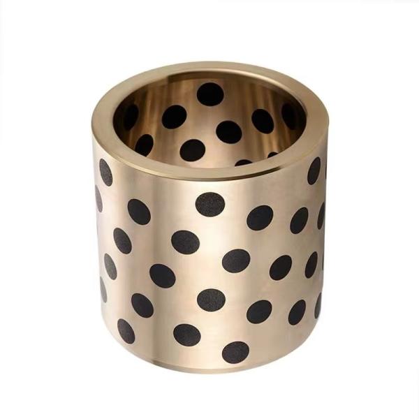 Quality Graphite Plugged Bronze Bushing Oilless Bushes Flat Plain for sale
