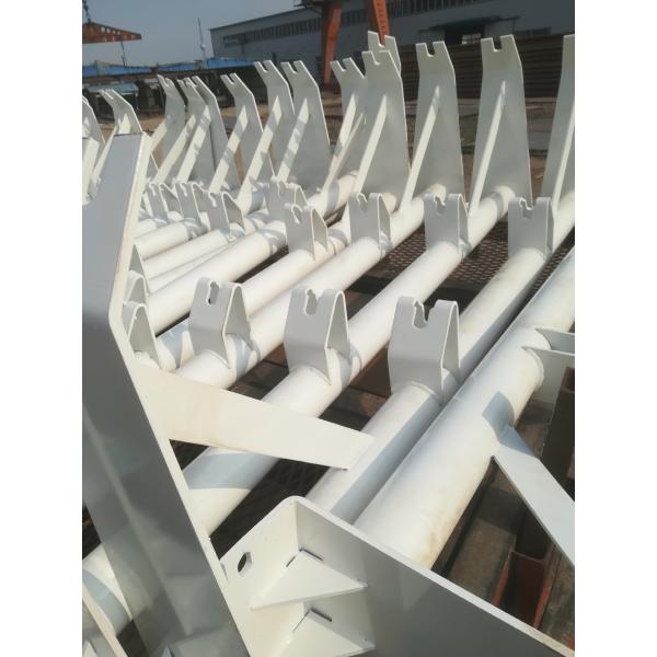 Quality Carbon Steel Conveyor Roller Bracket Frame Idler Support Structure For Belt for sale