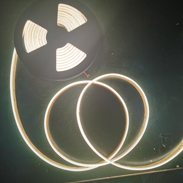Quality Dimmable 10mm led strips lighting flex 24v dim cob led strip ribbon lights 480 for sale