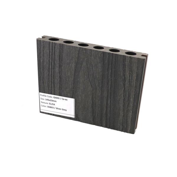 Quality Matt Finish Solid WPC Decking No Warping Moldy Proof 146X24mm for sale