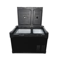 Quality 12v Dc Compressor Car Fridge 45 Liter Mobile Freezer Car Camping Refrigerator for sale