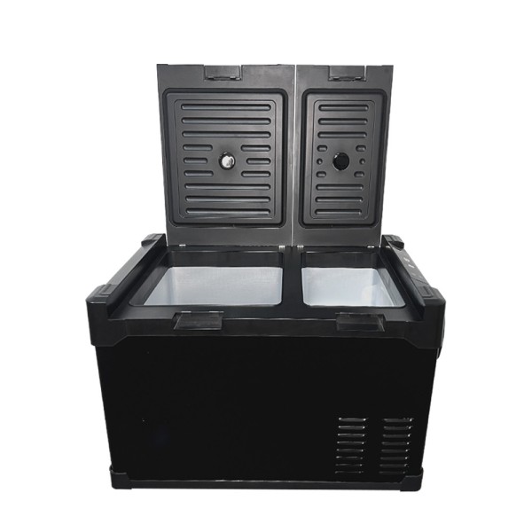 Quality 12v Dc Compressor Car Fridge 45 Liter Mobile Freezer Car Camping Refrigerator Mini Fridge for sale