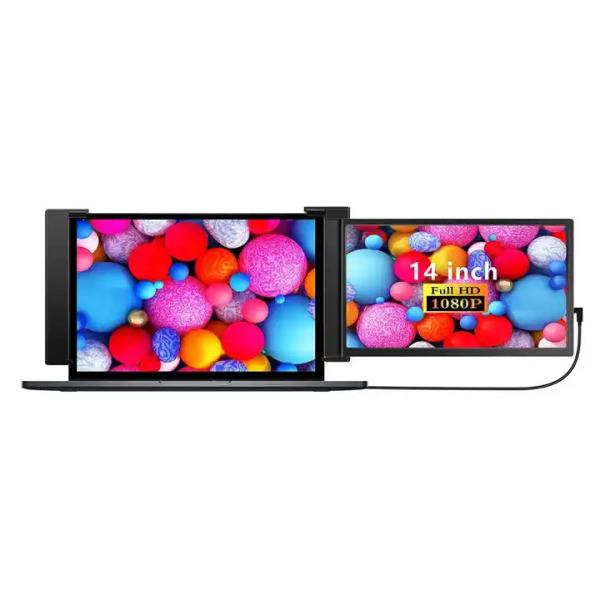 Quality USB3.1 Liquid Crystal Portable LCD Display Dual Monitor Windows Mac Android 7 for sale