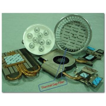Quality Ultra Thin Adhesive Thermal Gap Filler For LCD Led TV / Lamps Compressible for for sale
