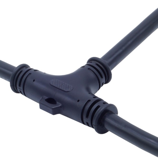Quality IP68 Waterproof T Type Connector Rated 250V 10A Nylon/PVC Plug for sale