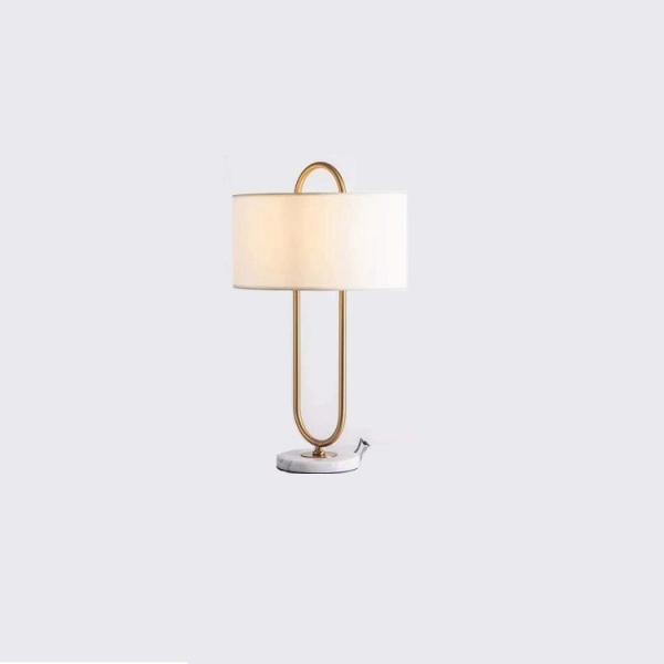 Quality Home Villa Metal Fabric AC110V Art Deco Style Table Lamps for sale