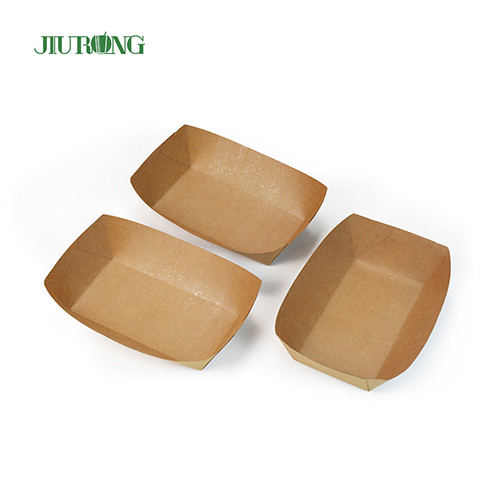 Quality BSCI Custom Printed Biodegradable Paper Container For Hot Dog Hamburger for sale
