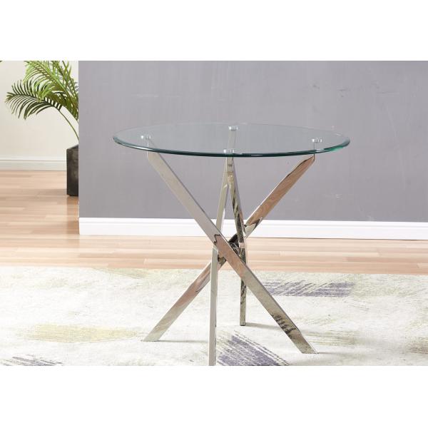 Quality Electroplating Stainless Steel Leg 30kgs Modern Dining Table for sale