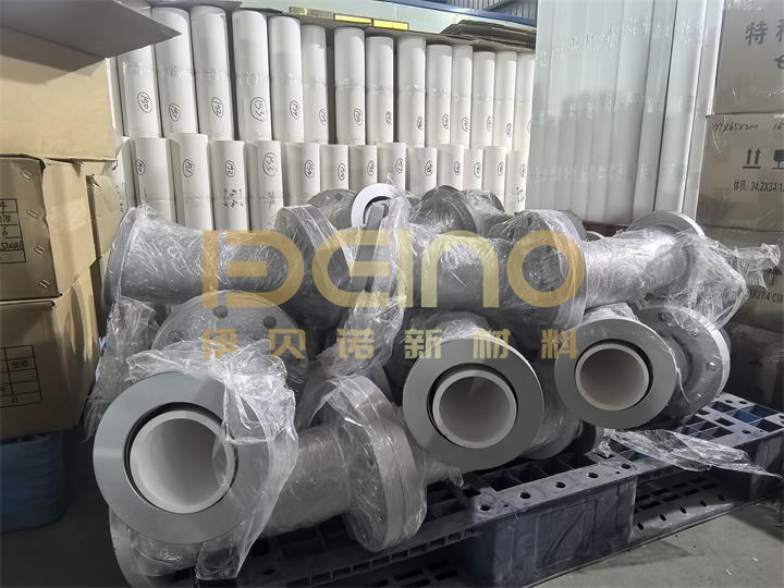 Quality Wear Resistant Ceramic Lined Pipe for Powder Conveying for sale
