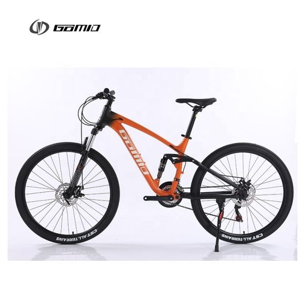 Quality Custom OEM Bicicletas Alloy Soft Tail Bicycle GOMID Full Suspension Mountain Bike Bisiklet 4 Link SHIMANO Gear Cycle for sale