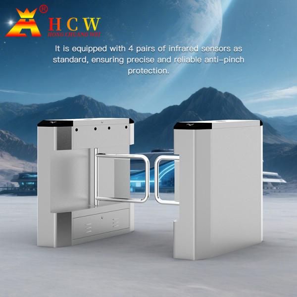Quality Automatic Pedestrian Barrier Entry Security Control Face Recognition Turnstile for sale