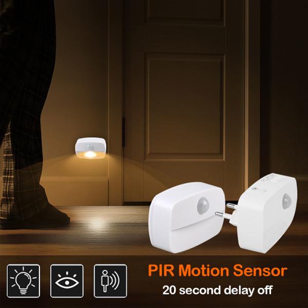 Quality Battery Powered Plug In 220V Induction Night Light For Hallway Stairs for sale