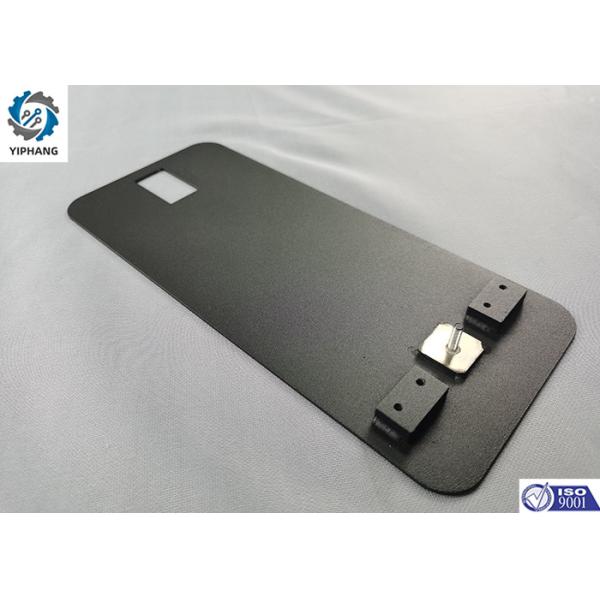 Quality SPCC Cold Roll Steel Textured Black Powder Coated Sheet Metal Electric Cabinet Door for sale