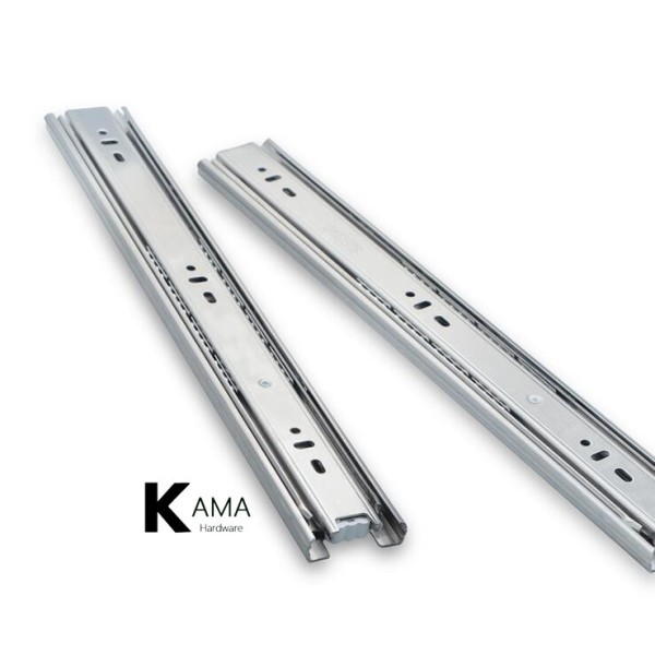 Quality Full Extension 3 Fold Ball Bearing Drawer Slides 45mm Iron Steel material for sale