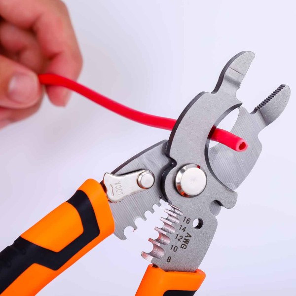 Quality 200mm Insulated Cable Stripper Pliers Electrical Wire Cutter Tool for sale