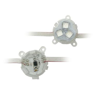 Quality DC 12V IP65 Mini Full Color Pixel Led Lamp 30mm Holidays Light With Lens for sale