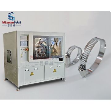 Quality Full Automatic Assembly Machine For Worm Gear Hose Clamp Worm Gear Hose Clip for sale