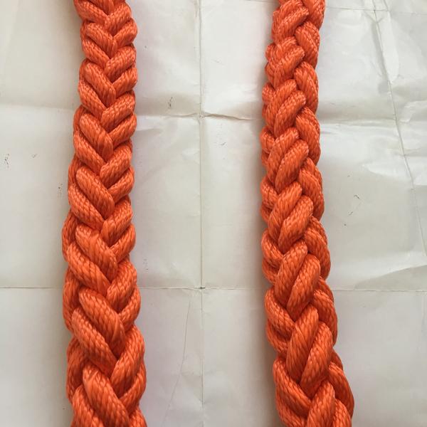 Quality High Tenacity 8 Strand Polyester Berth Mooring Ship Rope 48mm-120m Diameter for sale