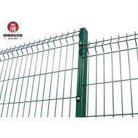 Quality Round Post Metal Wire Fence Triangle Bend 3D Panel for sale