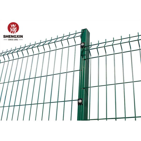 Quality Round Post Metal Wire Fence Triangle Bend 3D Panel for sale