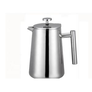 Quality Double Wall S S French Press Pot Teapot 12/17/27/34/51oz for sale