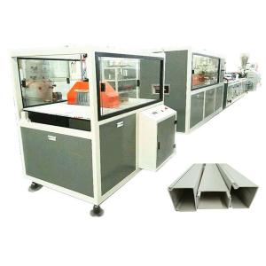 Quality Twin Screw Pvc Profile Extrusion Machine Electrical Cable Trunking Making for sale