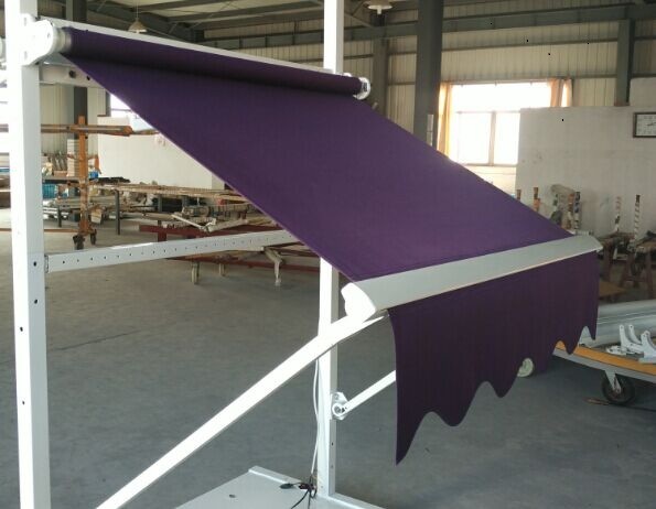 Quality Aluminium Retractable Window Awnings Polyester Acrylic Drop Arm Awnings for sale