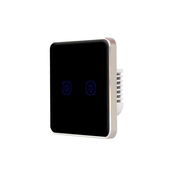 Quality WiFi 240V 2 Gang Tuya Smart Switch With Google Alexa Voice Control for sale