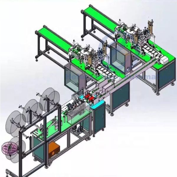 Quality 175 * 95mm Face Mask Manufacturing Machine Touch Screen Easy Safe Operation for sale