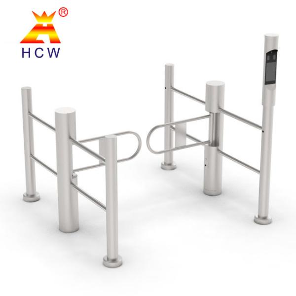 Quality 55cm Lane Width Controlled Access Turnstiles SS304 Facial Recognition Gate for sale