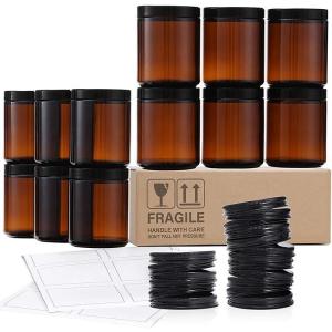 Quality 100ml 250ml Scented Candle Jar Empty Round Luxury Candle Glass Container for sale