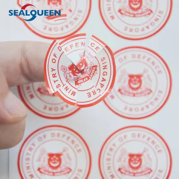 Quality Round Anti Tamper Tags In Rolls Anti - Tamper Estructive Materials for sale