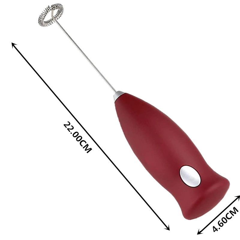 Electric Milk Frother Handheld Coffee Mixer Mini Whisk Battery Powered