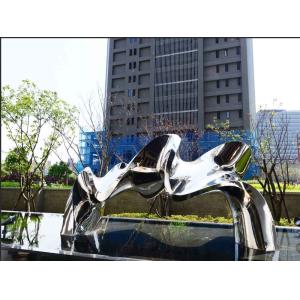 Quality Polished Mirror Stainless Steel Outdoor Sculpture For Public Decoration for sale