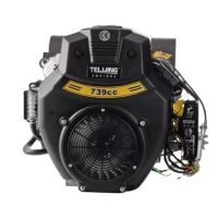 Quality 16.8-3600 Rated Output 2 Cylinder Gasoline Engine TJ740 with Forced Cooling and for sale