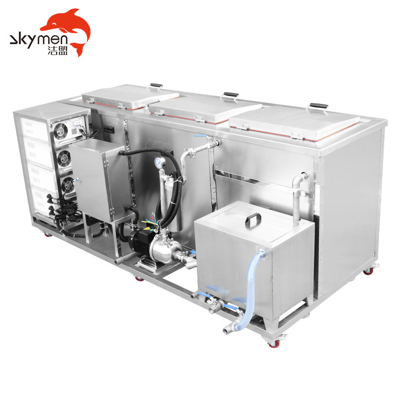 Quality 99L 1500W Three tanks Ultrasonic cleaner for cleaning engine block for sale