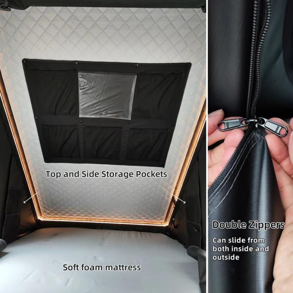 Quality UV Resistant Waterproof Hard Shell Rooftop Tent 3-4 Person For 4x4 Camping for sale