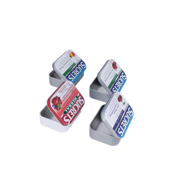 Quality High Quality Mint Tin Box Rectangular Candy Tins Food Grade Mini Tin Case with Different Designs for sale
