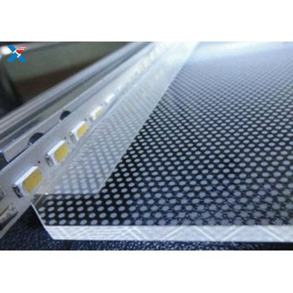 Quality 3mm Clear Acrylic Light Guide Plate Custom Edge Lit LED Light Panels for sale