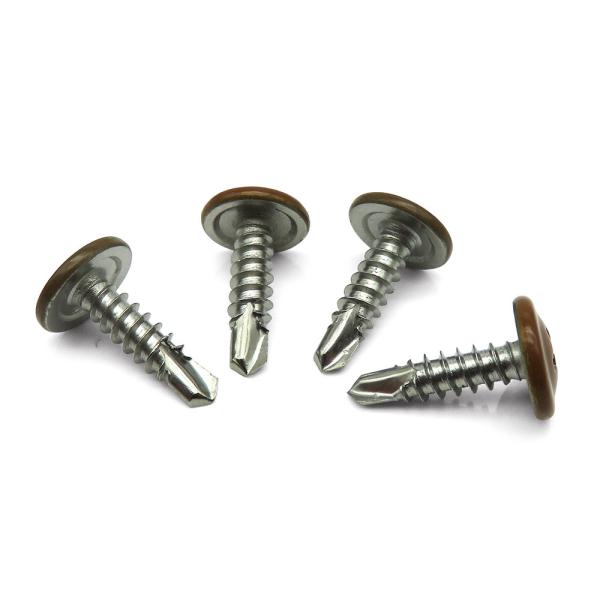 Quality Phillip Large Flat Head Self Tapping Screws Brown Painted Self Threading Screws for sale
