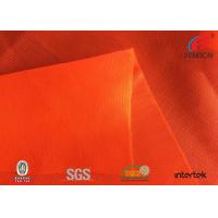 Quality Uniform Workwear Fluorescent Material Fabric Warp Knitting EN20471 Anti Pilling for sale