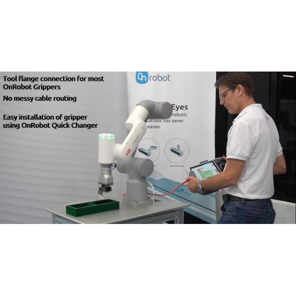 Quality ABB 6 Axis Industrial Robot With OnRobot Electric Gripper Easy Program Packing for sale