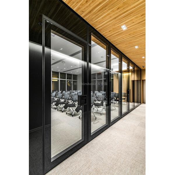 Quality Lightweight Transparent Folding Portable Partition Glass Room Partition for sale