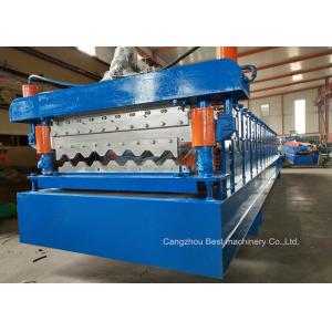 Quality 1" Chain Driven Double Layer Roll Forming Machine For Warehouses / Garages for sale